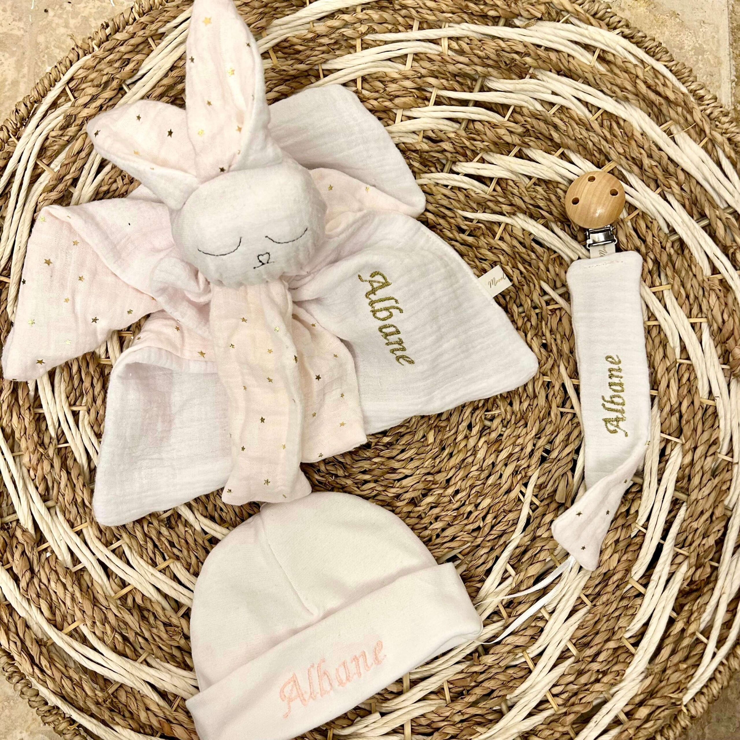 Bonnet Naissance Bébé personnalisé – MoonCraft